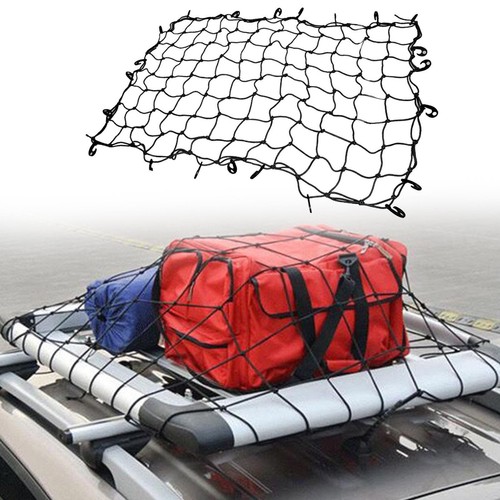Universal Car Roof Rack Cargo Net 90x150cm for Truck Trailer Black ...