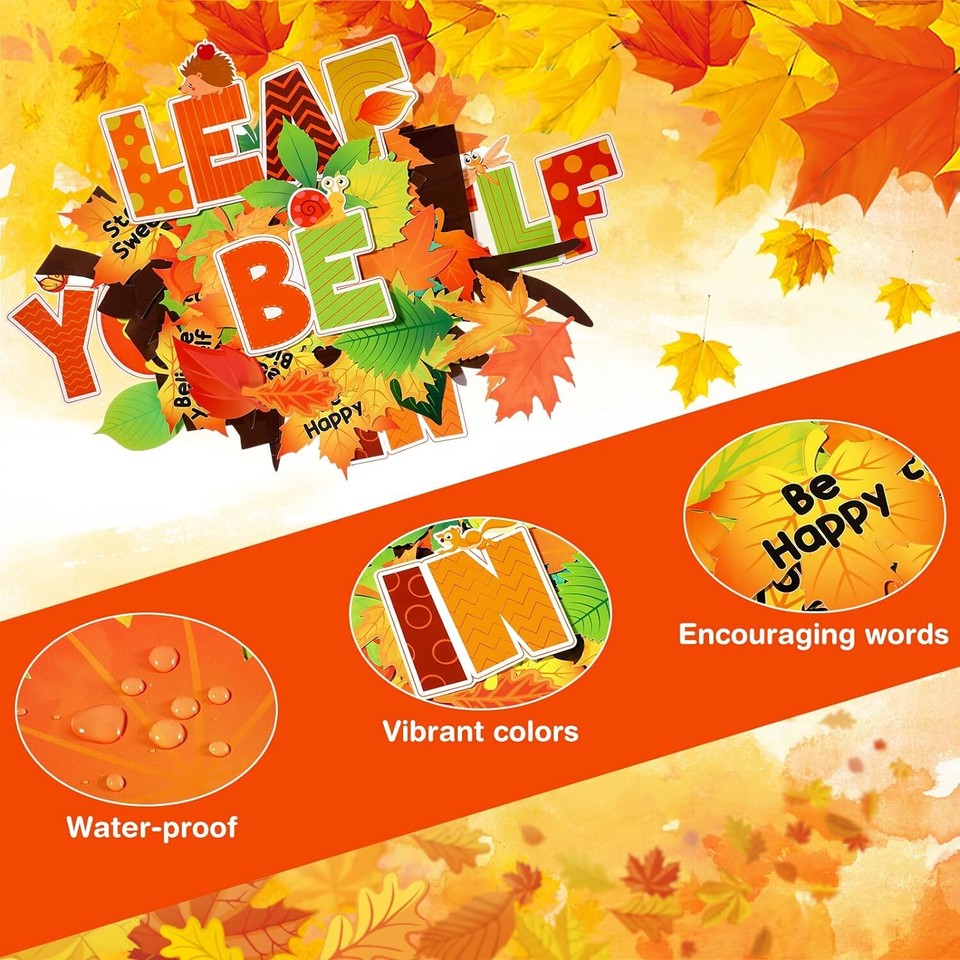 90 Pcs Growth Mindset Bulletin Board Decorations Classroom Tree, Fall ...