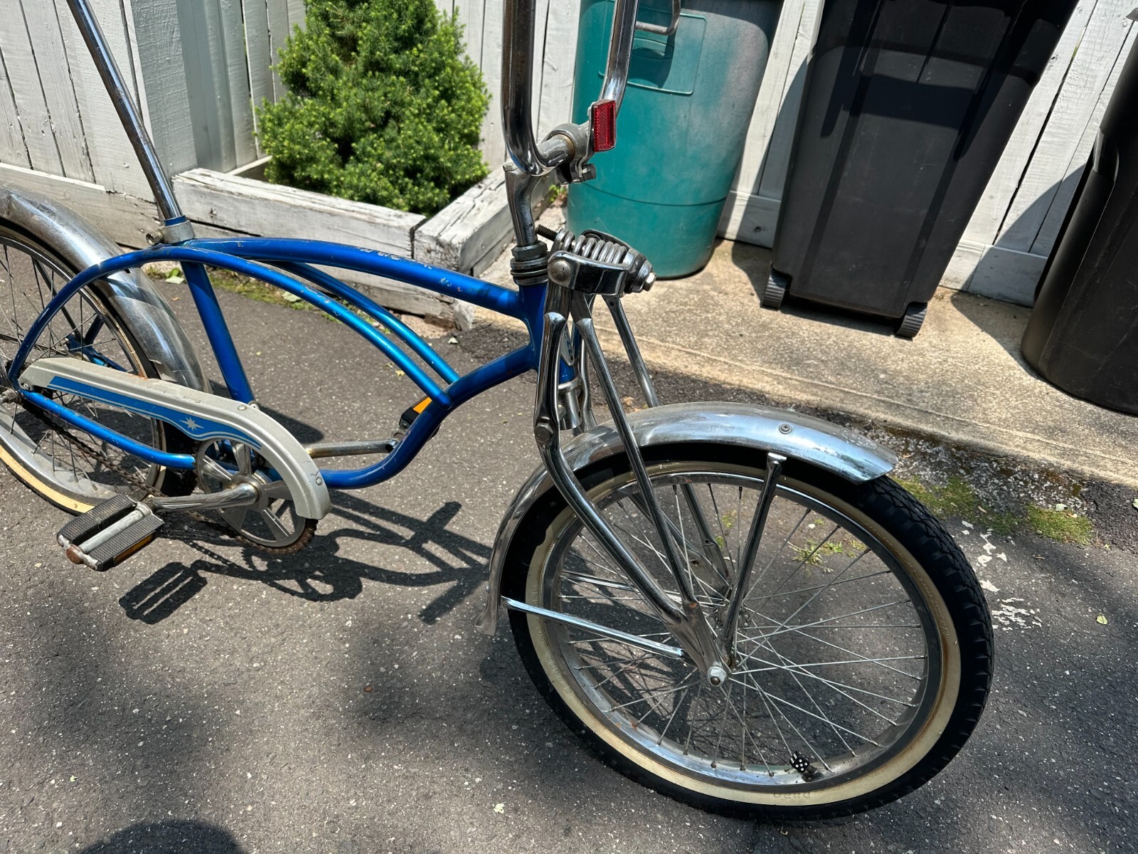 1982 Blue Schwinn Stingray Bicycle Springer Front End | eBay