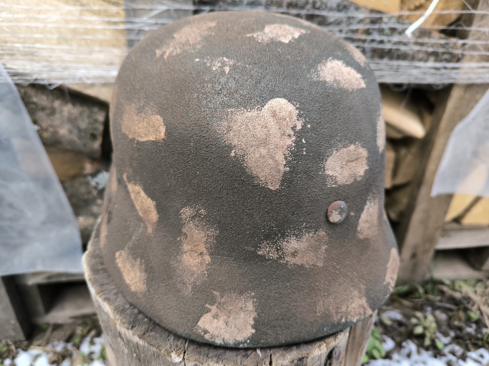 WW2 M40 German Helmet WWII M40 Combat helmet. size 64 Free Shipping | eBay