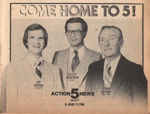 1980 WLWT TV NEWS AD~ZIP RZEPPA SPORTS~SCOTT OSBORNE~TONY SANDS WEATHER ...