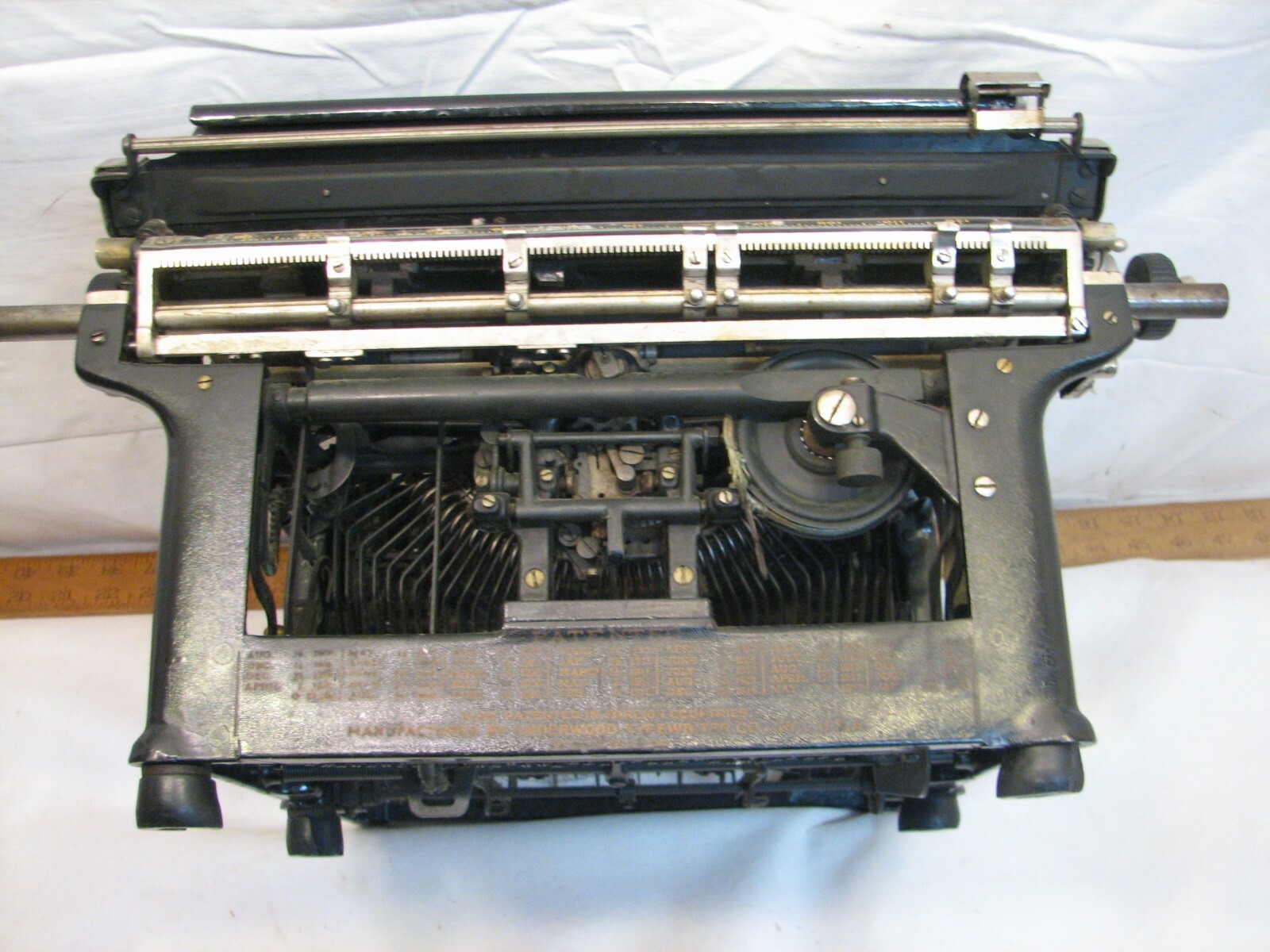 Underwood No. 5 Antique Typewriter Standard Mechanical Writing Machine ...
