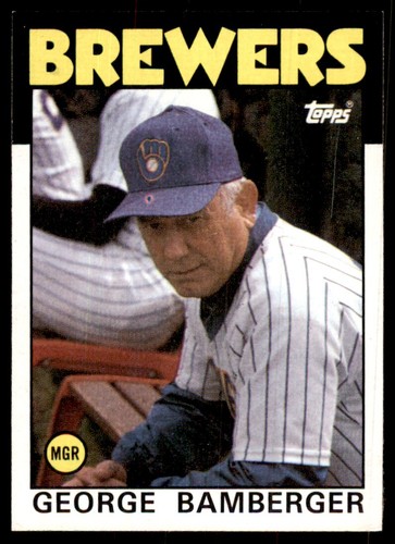 1986 Topps Baseball Card George Bamberger A Milwaukee Brewers #21 | eBay