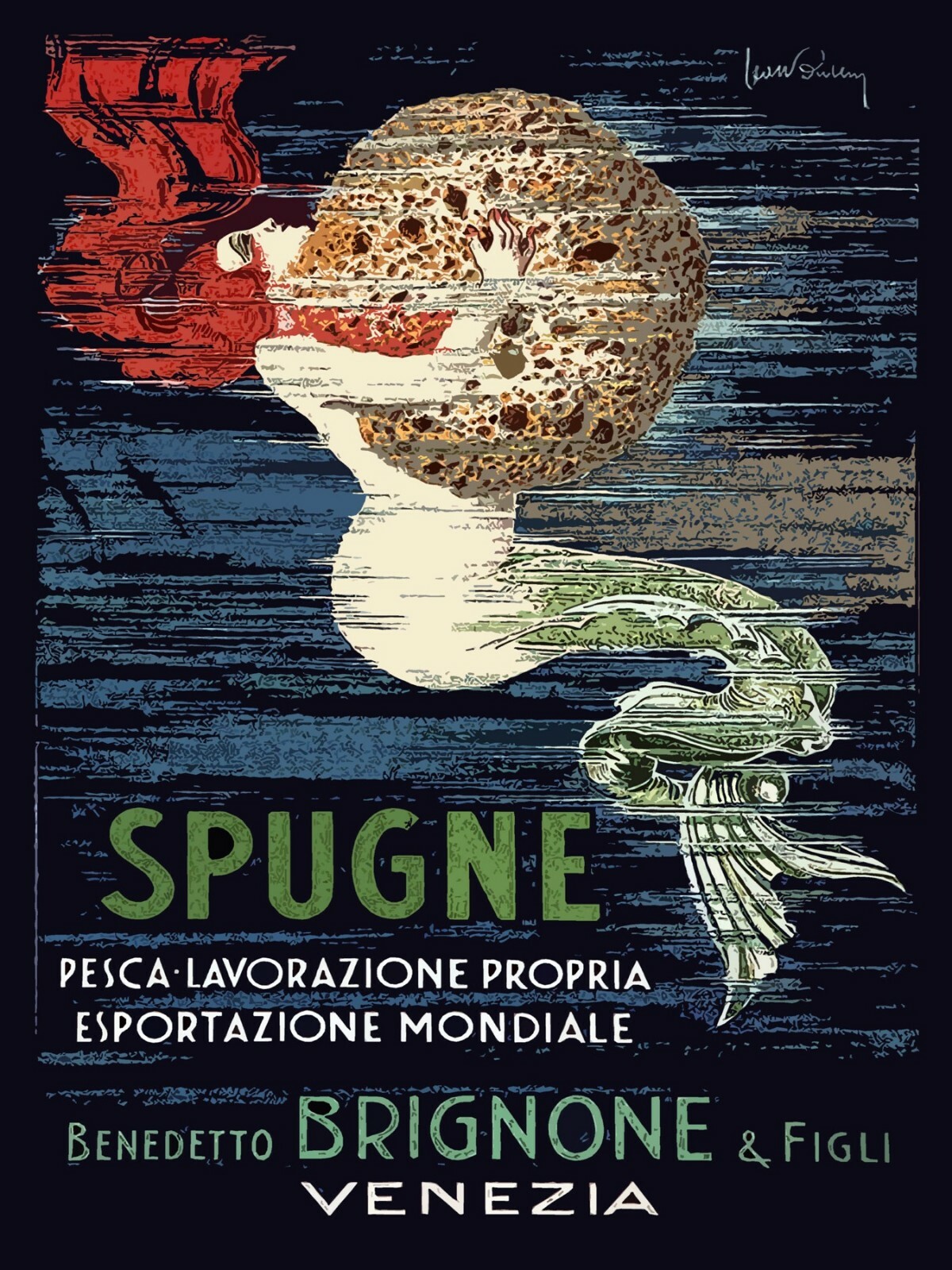 Decoration Poster.Home interior design print.Wall art.Italian Mermaid ...