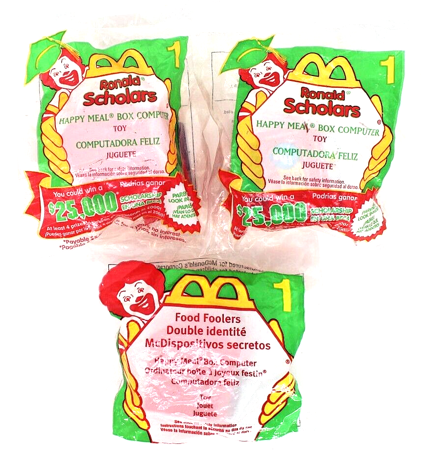 Vintage McDonald's Happy Meal Toy Lot - Food Foolers & Ronald Scholars ...
