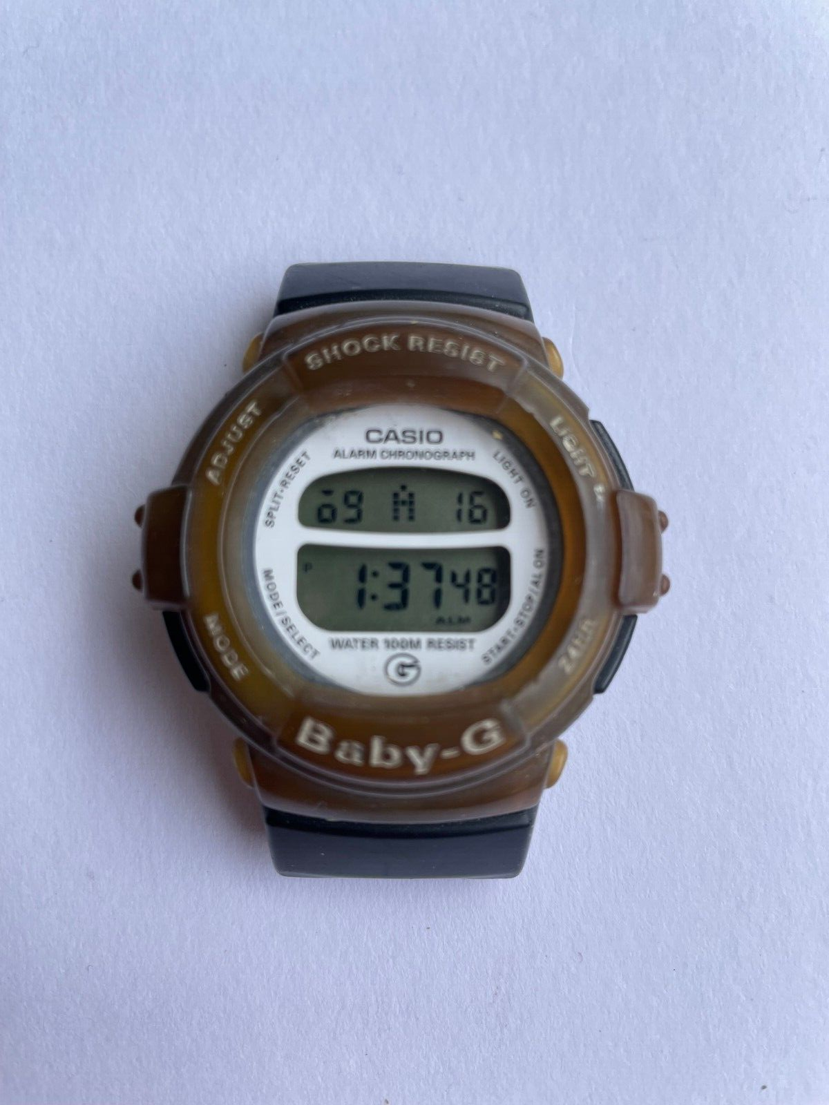 Vintage Casio Baby-g Bg-320 Quartz Digital Watch Blue Strap Battery for ...