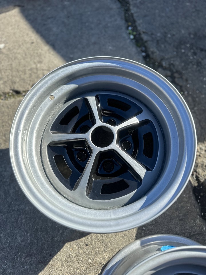 ORIGINAL (YA) 14X7 CHEVY RALLY WHEELS - SET OF 4 WITH CAPS & TRIM RINGS ...