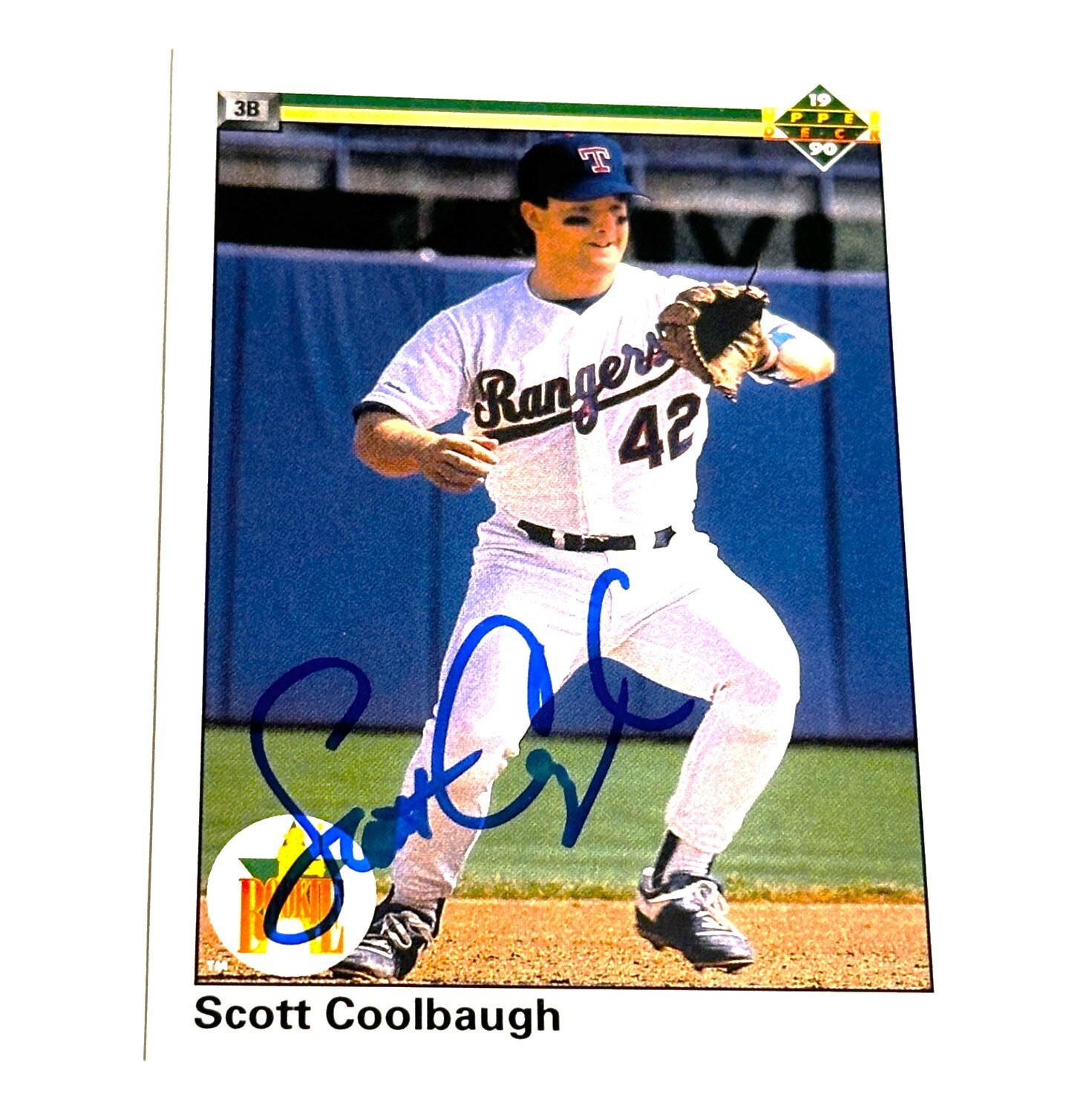 Autographed Scott Coolbaugh - 1990 Upper Deck #42 - Rookie Card ...
