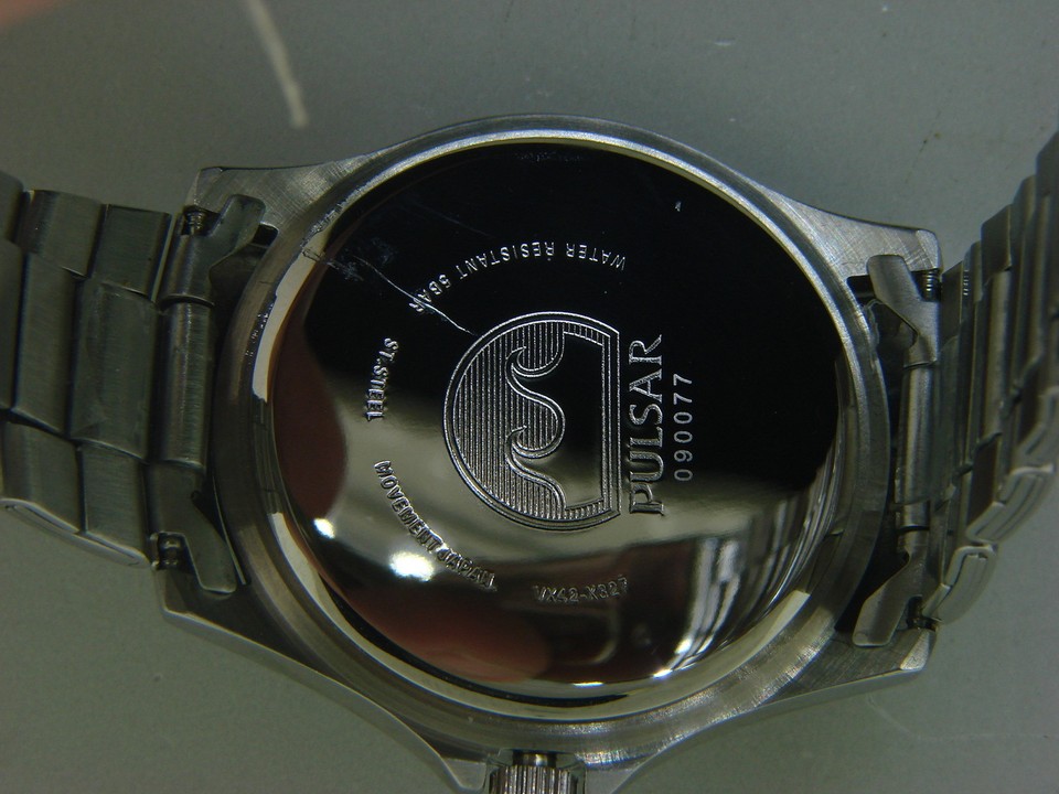 NEW MEN'S PULSAR BY SEIKO BLACK DIAL WATCH # PXH847X AUTHORIZED DEALER ...