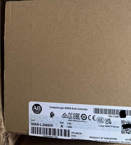 Sealed 5069-L306ER Series A CompactLogix 5380 600KB Enet Controller ...