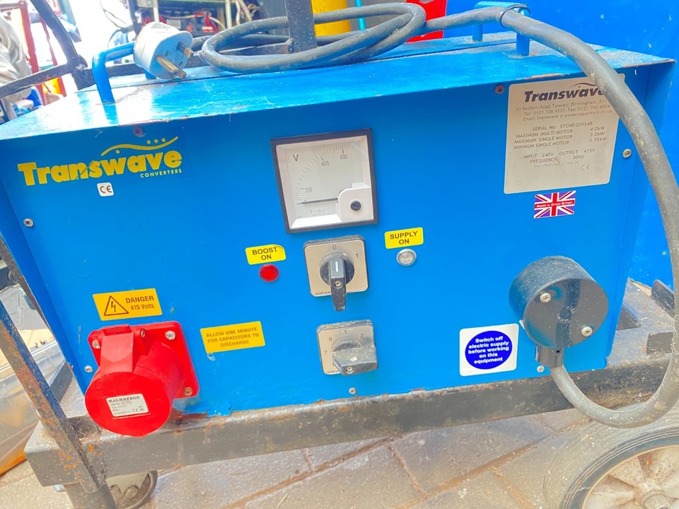 240V TO 3 PHASE CONVERTER PHASE CONVERTER ON TROLLY | eBay UK