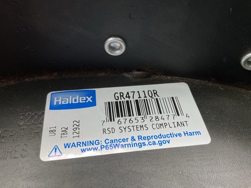 Relined Haldex GR4711QG Rear Brake Shoes 16-1/2"x8-5/8", 4711Q, 20,000 ...