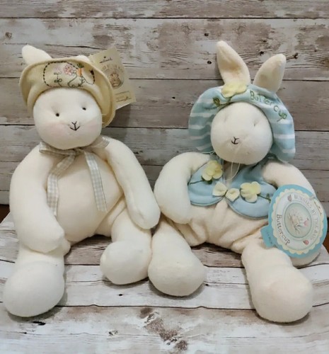 Bunnies By the Bay Hallmark Plush Rabbit Baylee and Buttercup Stuffed ...