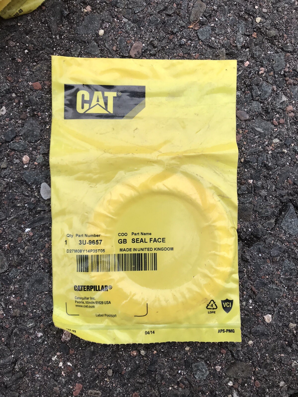 WOW Genuine Caterpillar (cat) 3u-9657 or 3U9657 Seal Face for sale ...