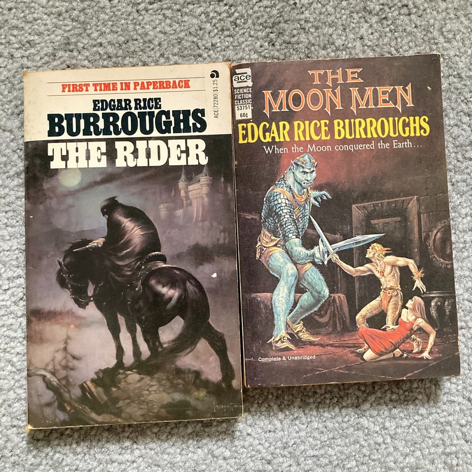 Vintage Edgar Rice Burroughs Collection Lot of 13 Paperbacks Sci Fi ...