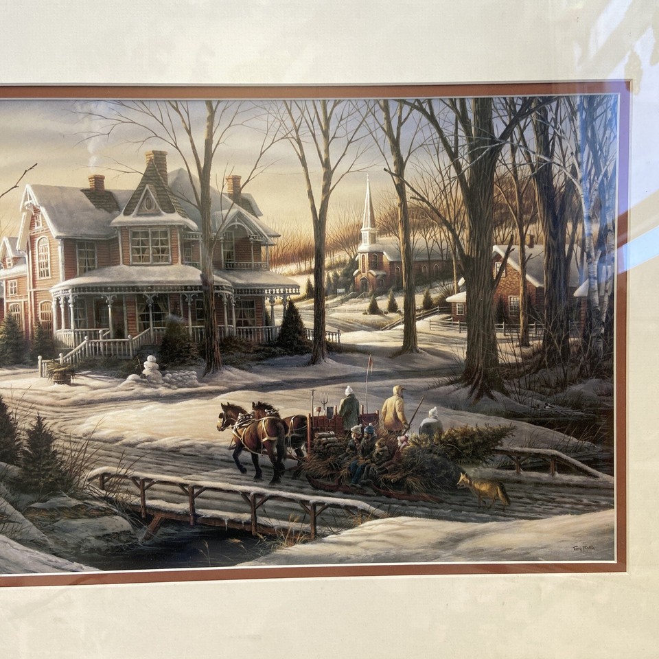 Terry Redlin Homeward Bound 24”x17” Framed And Matted Large Print | eBay