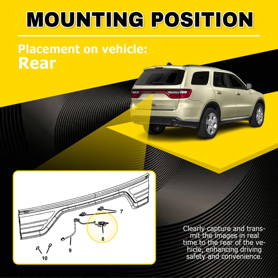 Reverse NEW View Rear For Color Backup Dodge 68206872AD Camera 2014 ...