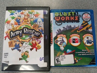 Wii Army Rescue And Blast Works Games | eBay