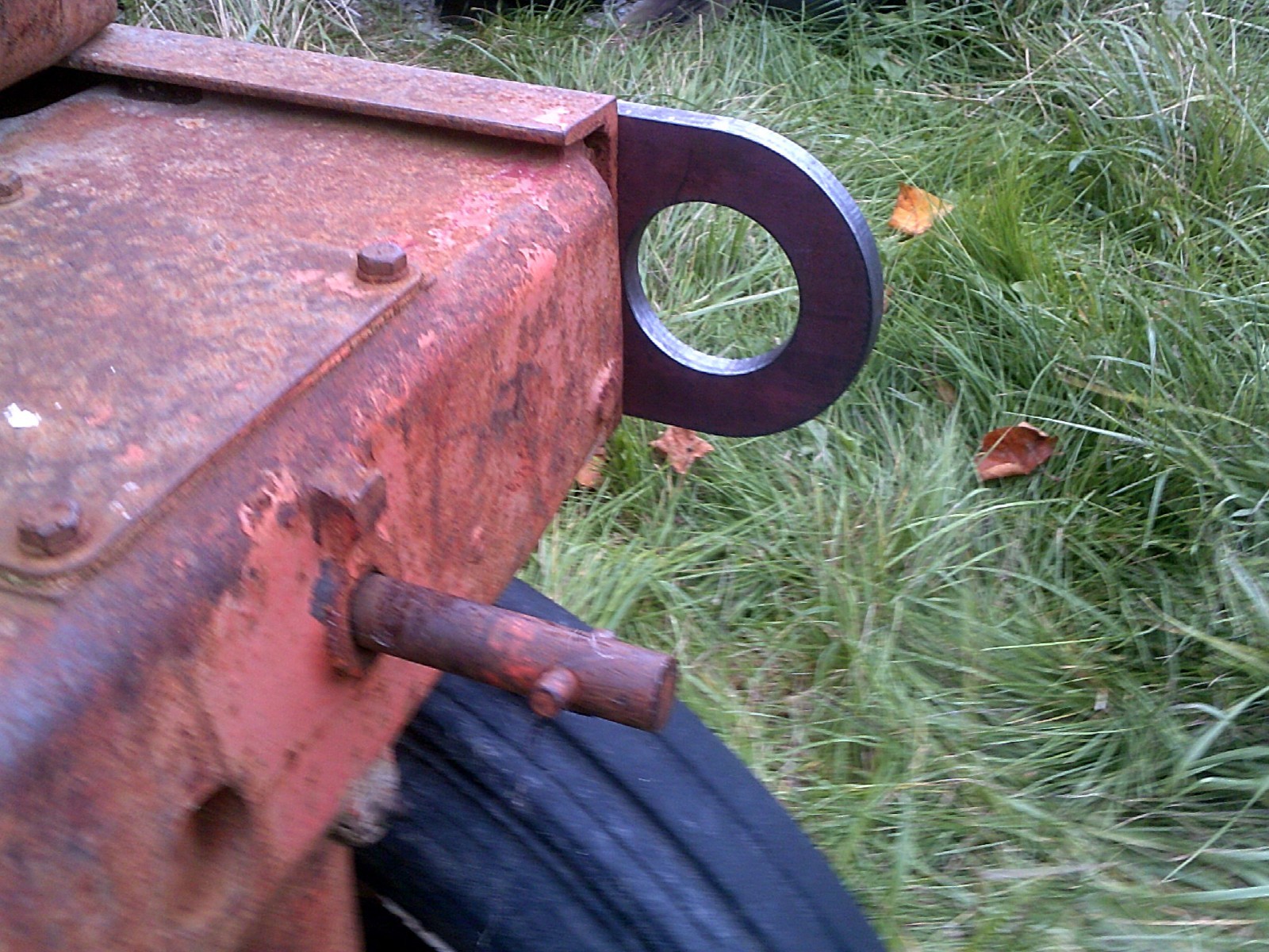 Allis Chalmers WD WD45 tractor AC front tow tie chain down frame ...