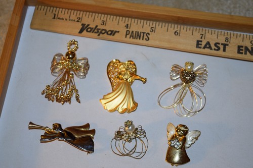 Vintage to now lot of 6-1 JJ angel pins | eBay