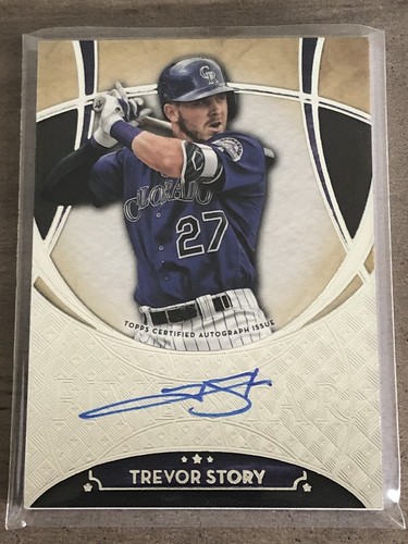 Trevor Story 2017 Topps Five Star Certified AUTOGRAPH Card. Colorado ...