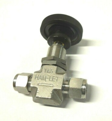 HAMLET 3/8" O.D. TUBE CONNECTION NEEDLE VALVE 316 SS 5000 PSI ...