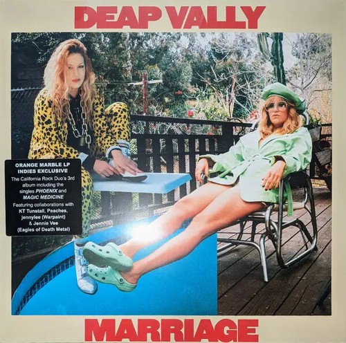 LP Deap Vally Marriage ORANGE MARBLED VINYL, GATEFOLD NEAR MINT Cooking Viny | eBay