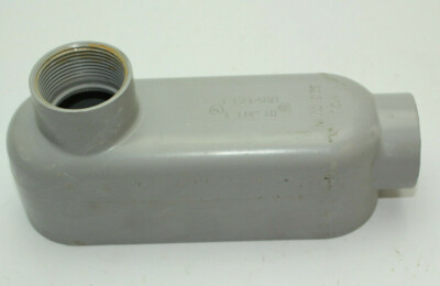 Lot Of 2 E121488 1-1/4" Type LB Outlet Conduit Body New | eBay
