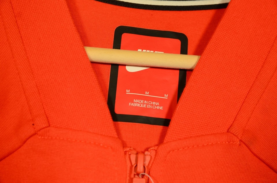 Nike Women's Full Zip Vest Medium Red Tech Fleece Cocoon Mesh Swoosh ...