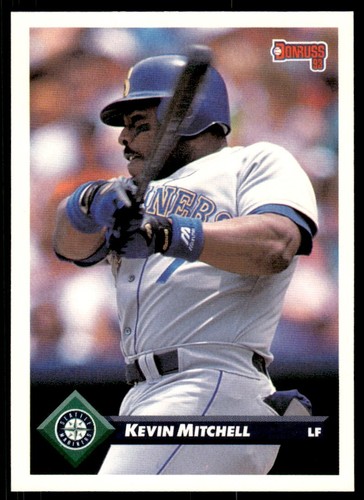 1993 Donruss Baseball Card Kevin Mitchell Seattle Mariners #157 | eBay