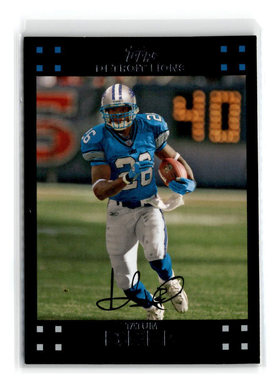 2007-Topps -#65-Tatum Bell -Detroit Lions | eBay