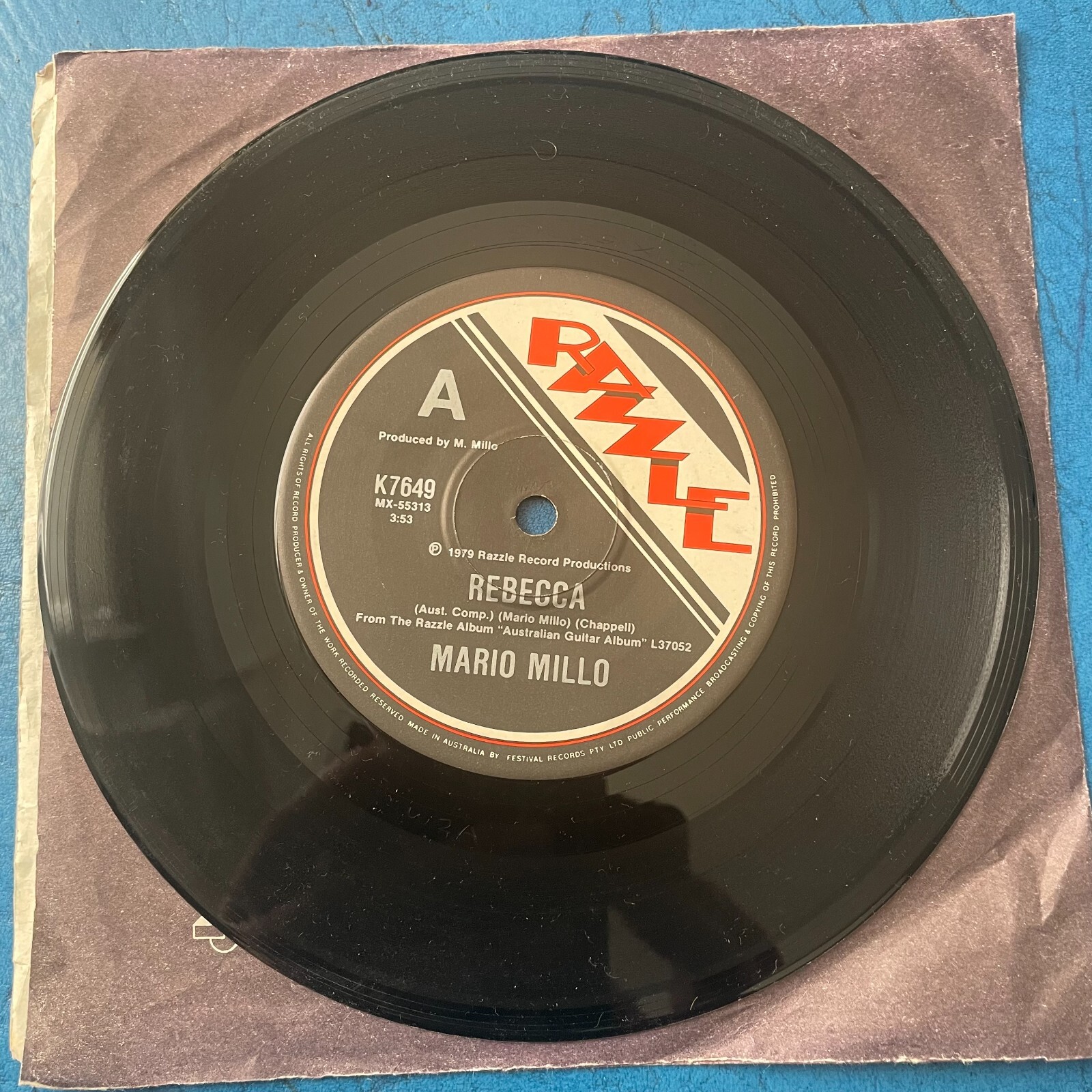 Mario Millo - Rebecca / Let It Go - 7 inch vinyl record single | eBay ...