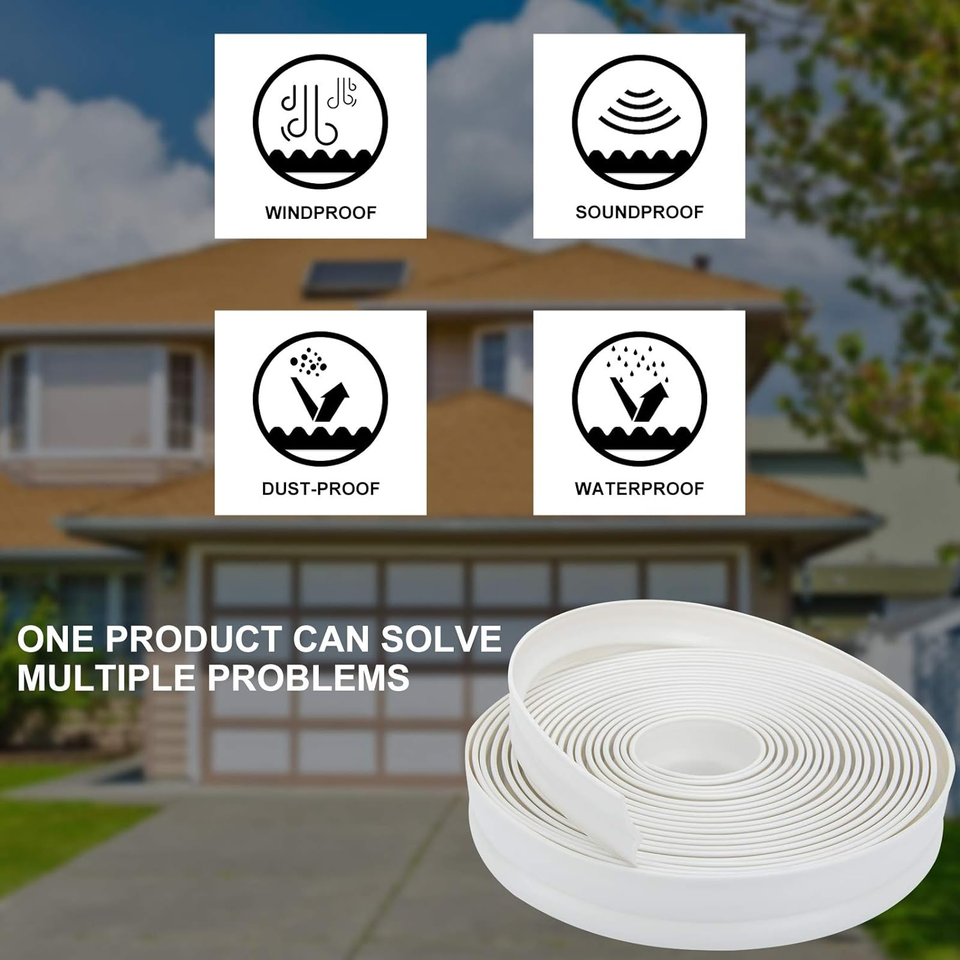 Garage Door Top and Sides Seal 32.8 Feet Weatherproofing Universal ...