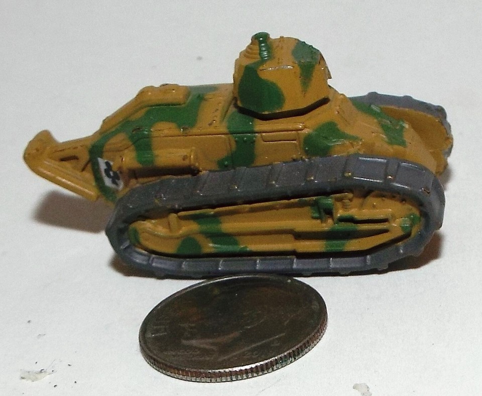 Small Micro Machine Plastic French Renault FT-17 Light Tank in Tan | eBay