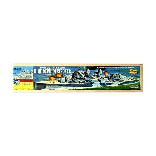 Lindberg Military Warship Model Kits 1/125 Blue Devil Destroyer VG/VG+ ...