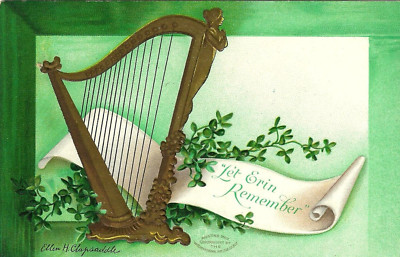 St. Patrick's Day PC. Artist Ellen Clapsaddle. 'Let Erin Remember ...