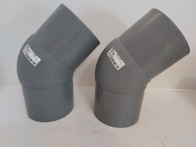 NIRON 5" 125mm PP-RCT SDR 9 Butt Weld 45 Degree Elbow 27NC4573125MM (1 ...