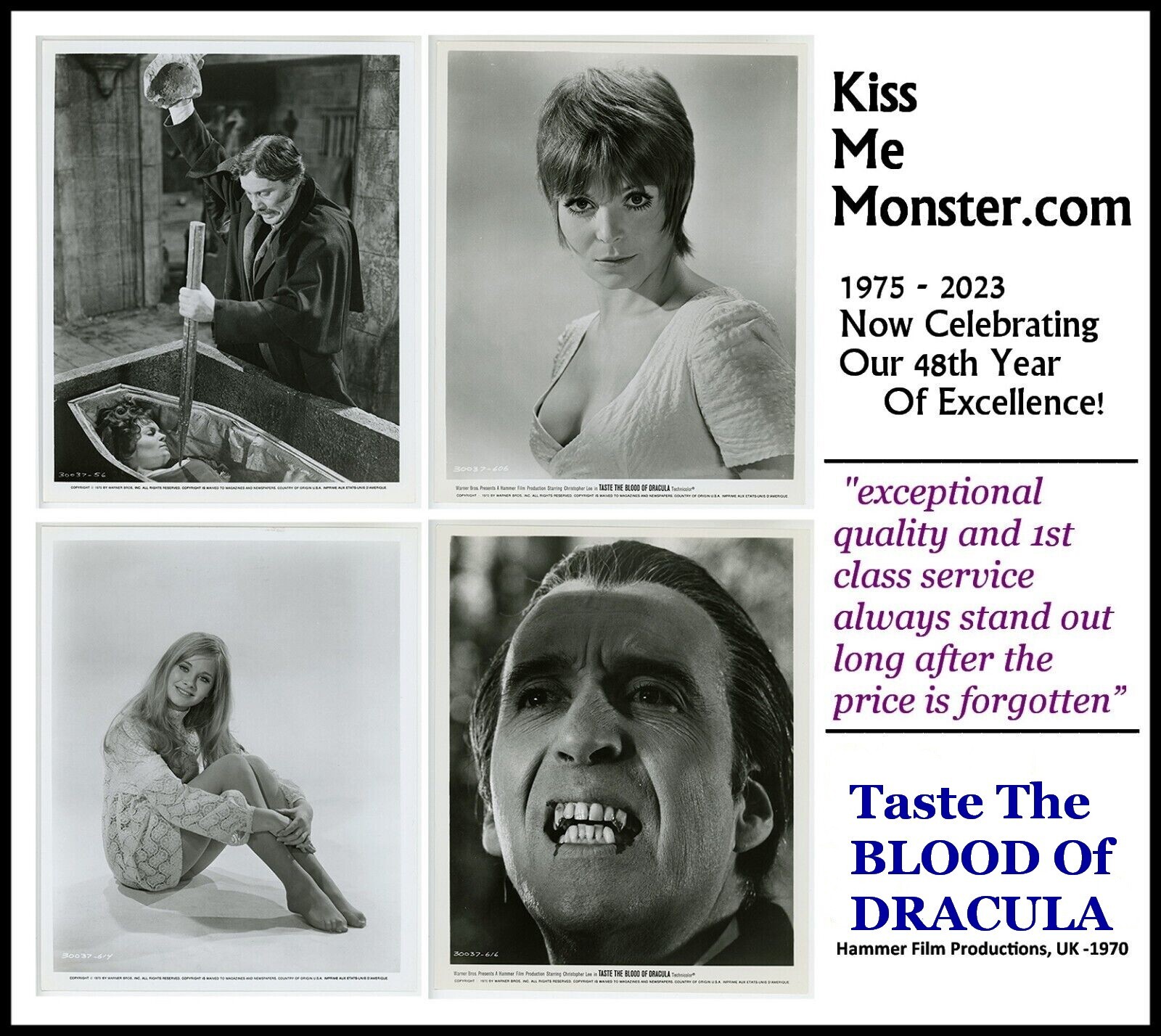 Taste The Blood Of Dracula 4 US 1970 Linda Hayden Hammer Films ...