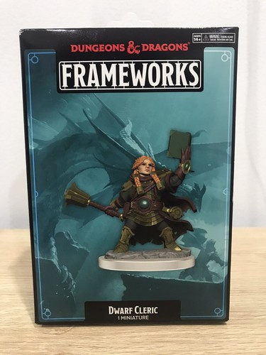 Dwarf Cleric Female Miniature Dungeons and Dragons D&D Frameworks Mini ...