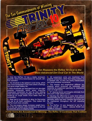 Trinity Reflex 10 RC Racing Vintage Print Ad 1992 Wall Art Decor | eBay