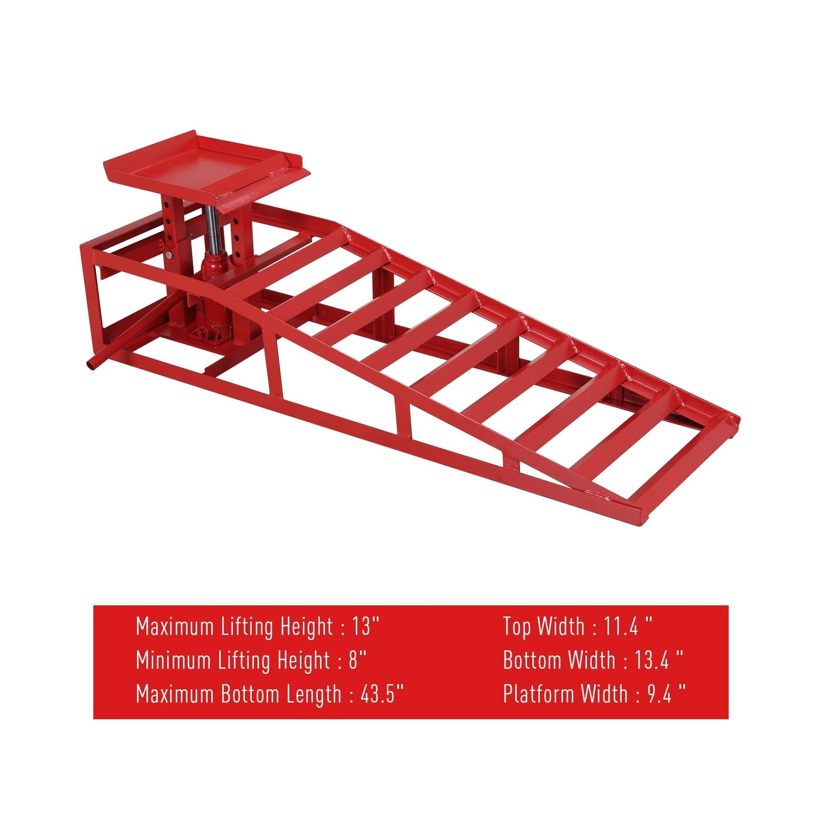 2 Pack Auto Car Truck Service Ramps Lifts 5T 10000lbs Hydraulic Car ...