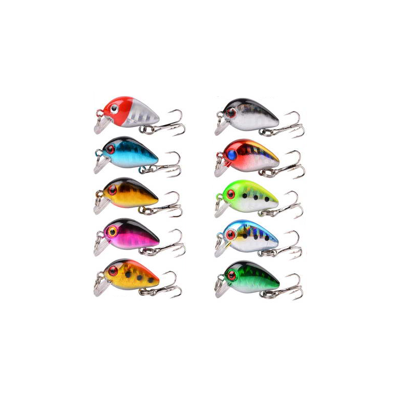 10pcs Crankbait Fishing Lure Set For Crappie, Catfish, Walleye & Bass ...
