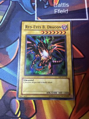 Yu-Gi-Oh! TCG Red-Eyes B. Dragon DB1-EN126 Super Rare Unlimited LP/MP ...