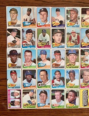 1965 Topps Baseball Cards Lot of 50 | eBay