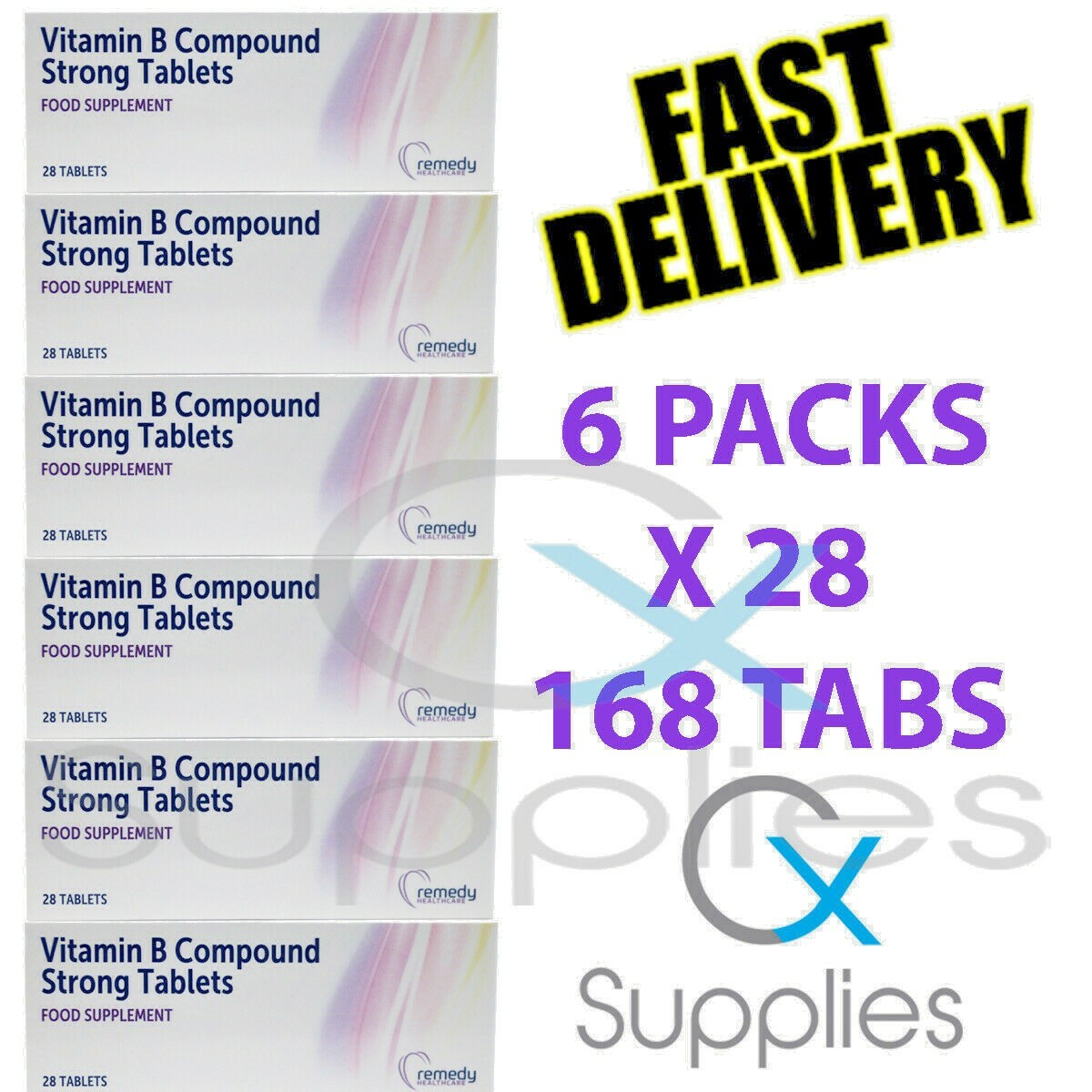 VITAMIN B COMPOUND STRONG TABLETS 4 x 28 TABS ⭐VEGETARIAN TABS⭐ ⭐LOW ...