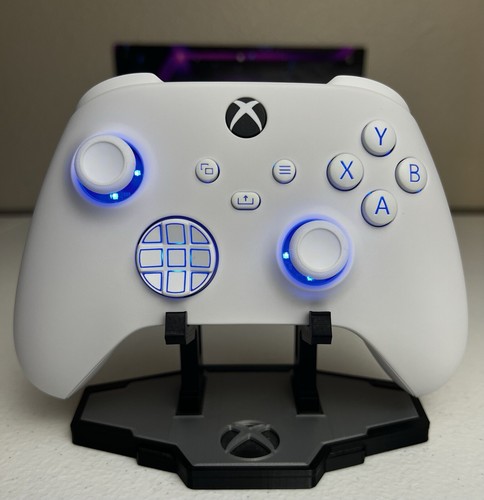 Soft Touch Pure White - RGB LED - Custom Wireless Controller for Xbox ...