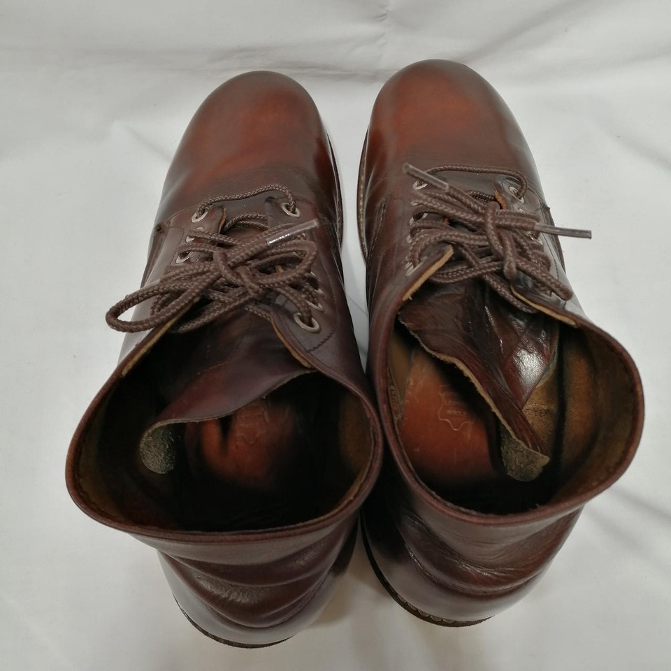 Red Wing Brown Laceup Boots 27cm Men's Leather Work Shoes | eBay