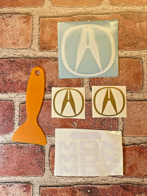 Honda Acura MDX Logo Vinyl Decal Stickers • 2 Colors Gold/White | eBay