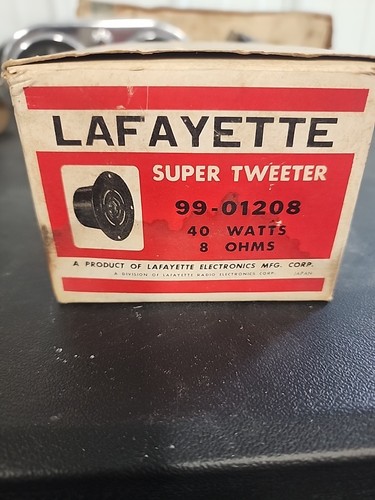 Vintage NOS 1975 Lafayette Direct Radiator Super Tweeter 40 Watt 8 Ohm ...