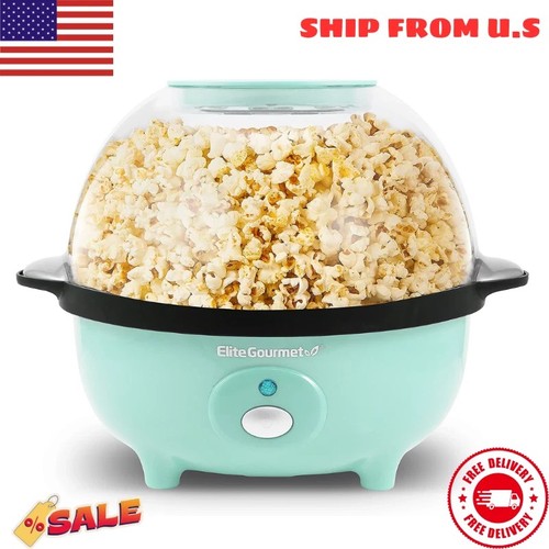 Elite Gourmet 3 Quart Hot Air Popcorn Maker Popper with Electric ...
